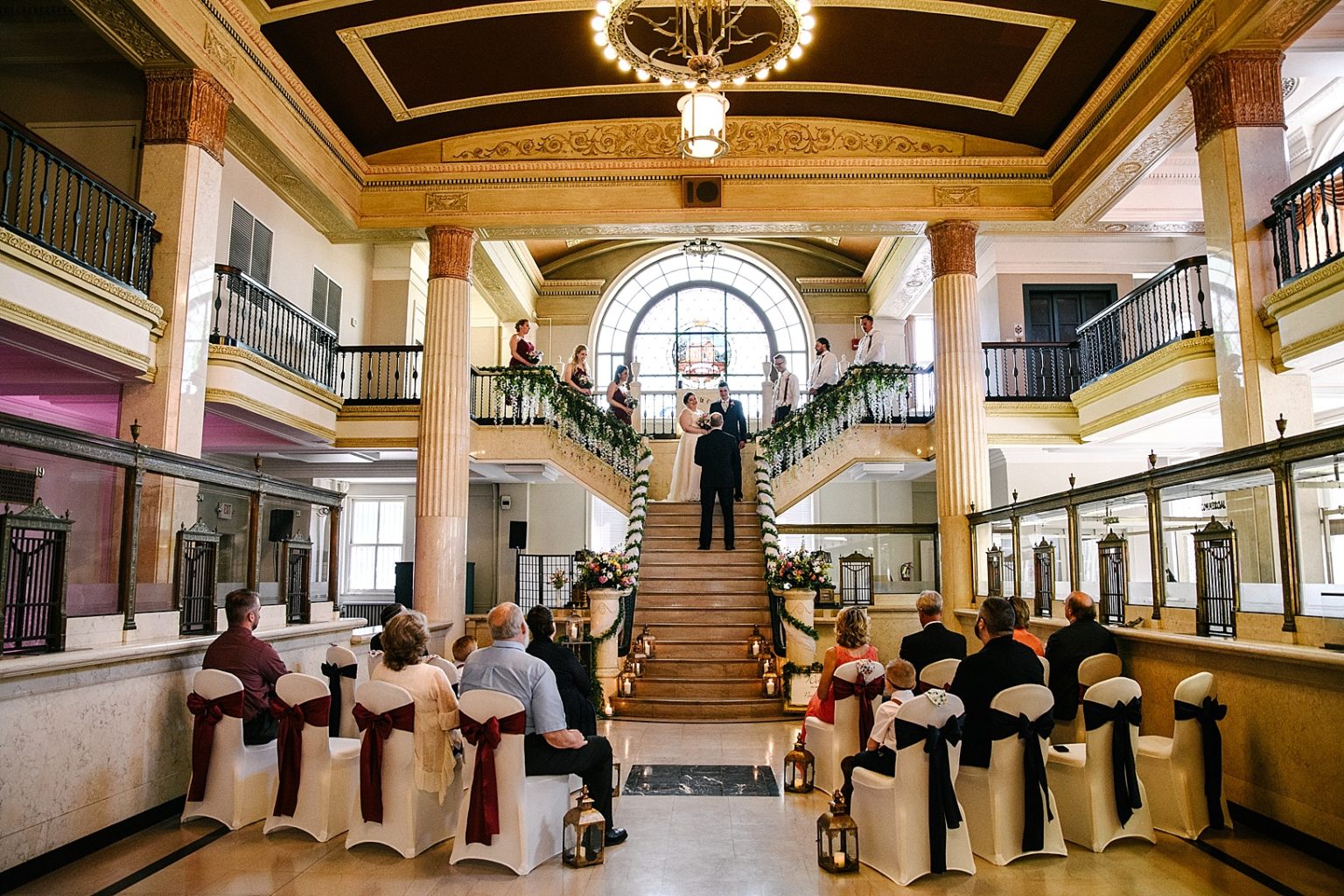 Intimate Wedding Ceremony at Union Square Tower | Warren OH | Nina ...