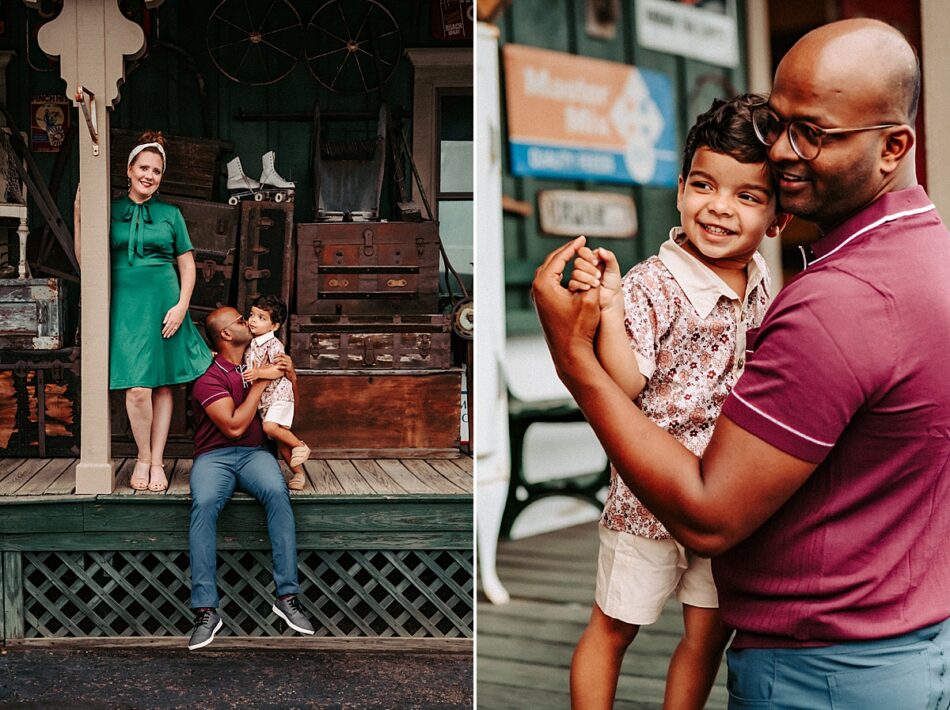 Retro Family Session at Rhonda's Emerald Diner | Hubbard OH