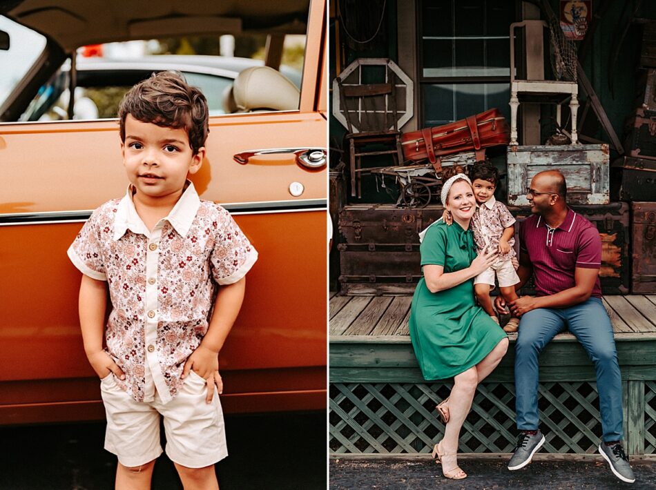 Retro Family Session at Rhonda's Emerald Diner | Hubbard OH
